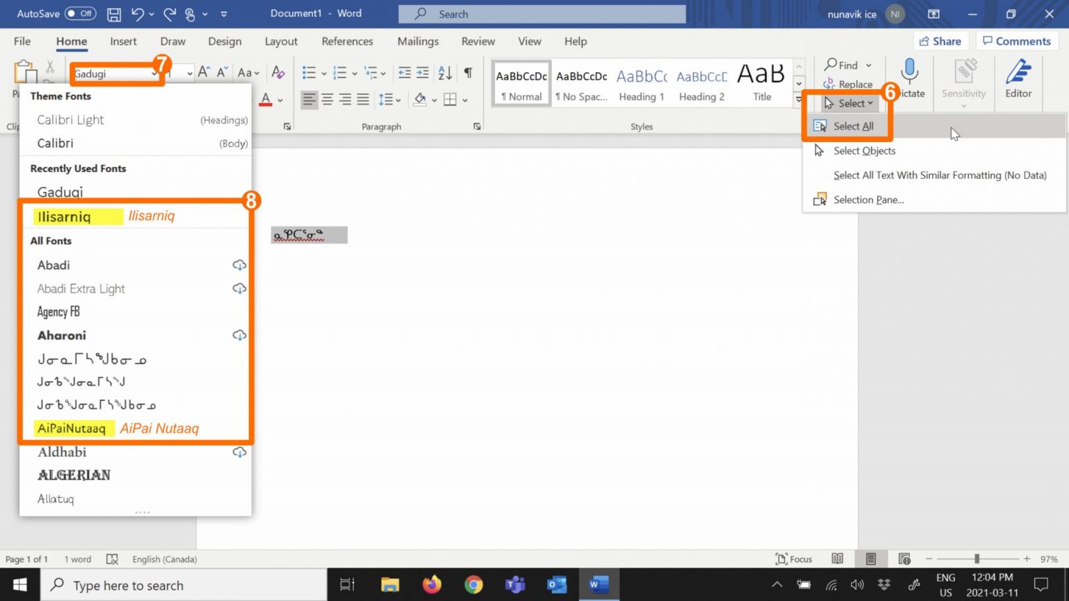 Typing in Inuktitut Syllabics - Nunavik-IcE