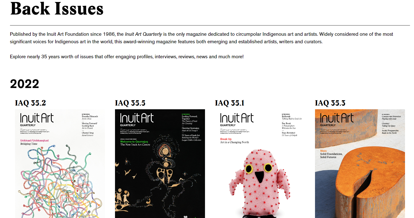 Inuit Art Quarterly Magazine - Nunavik-IcE